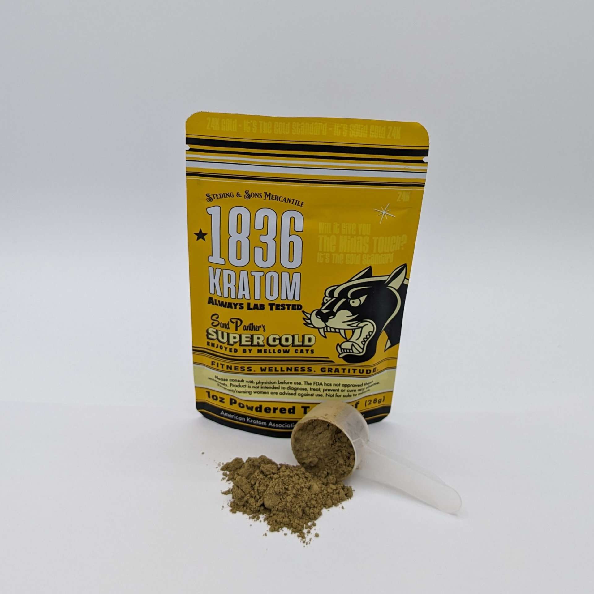 SAND PANTHER'S SUPER GOLD - 1836 Kratom - Relieving and Relaxing | CBD etc.